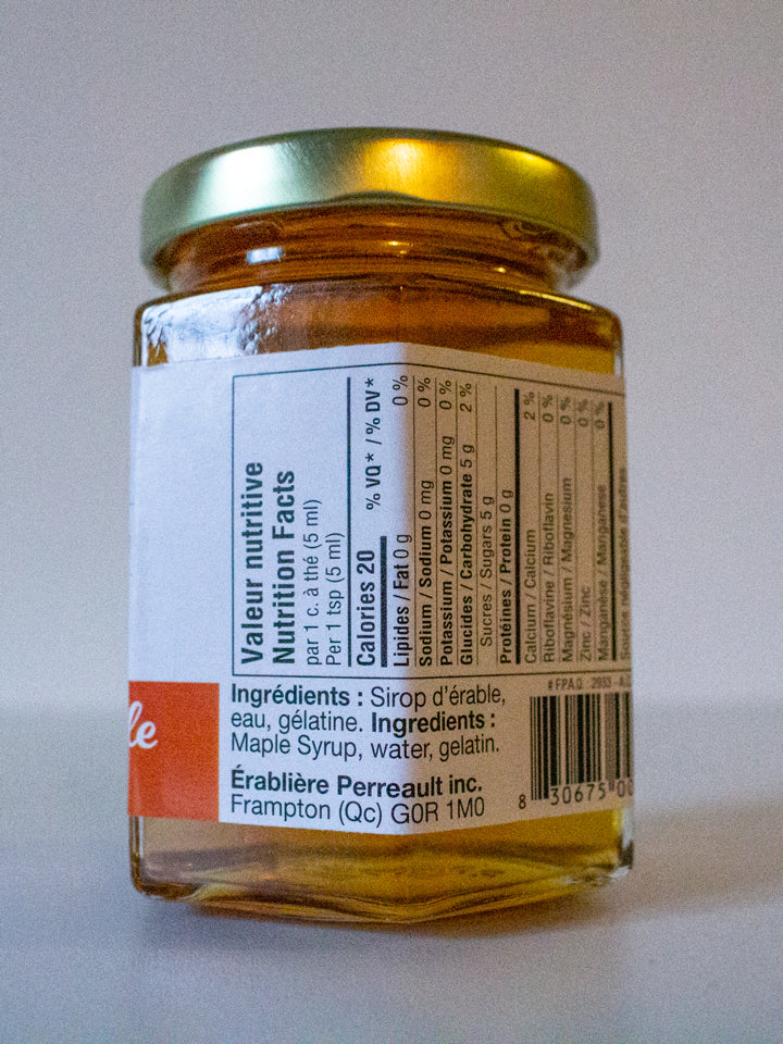 Maple jelly made with organic syrup – Perrot Sweet Maple
